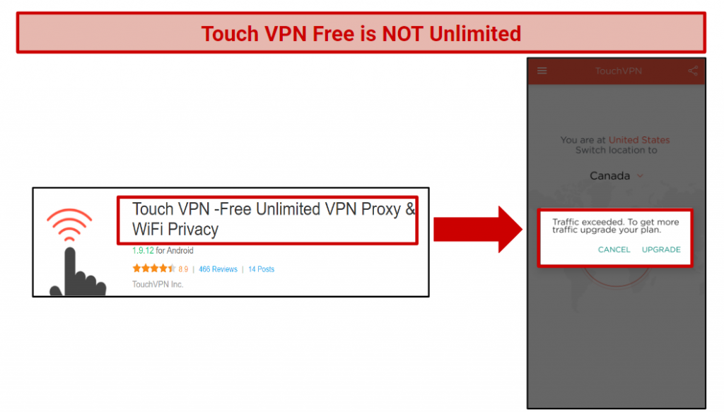 Touch VPN Review 2021 - Not Unlimited or No-Logs, Stay Away