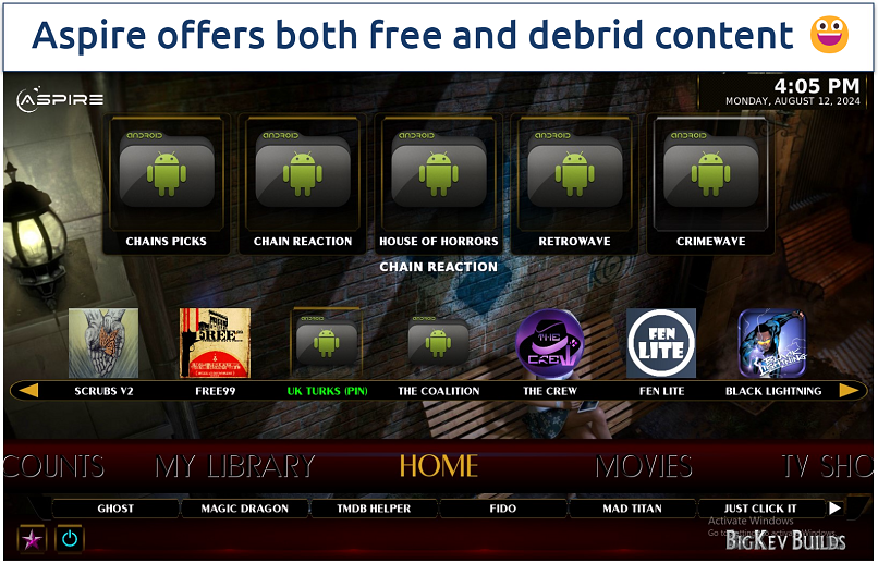 Building kodi store